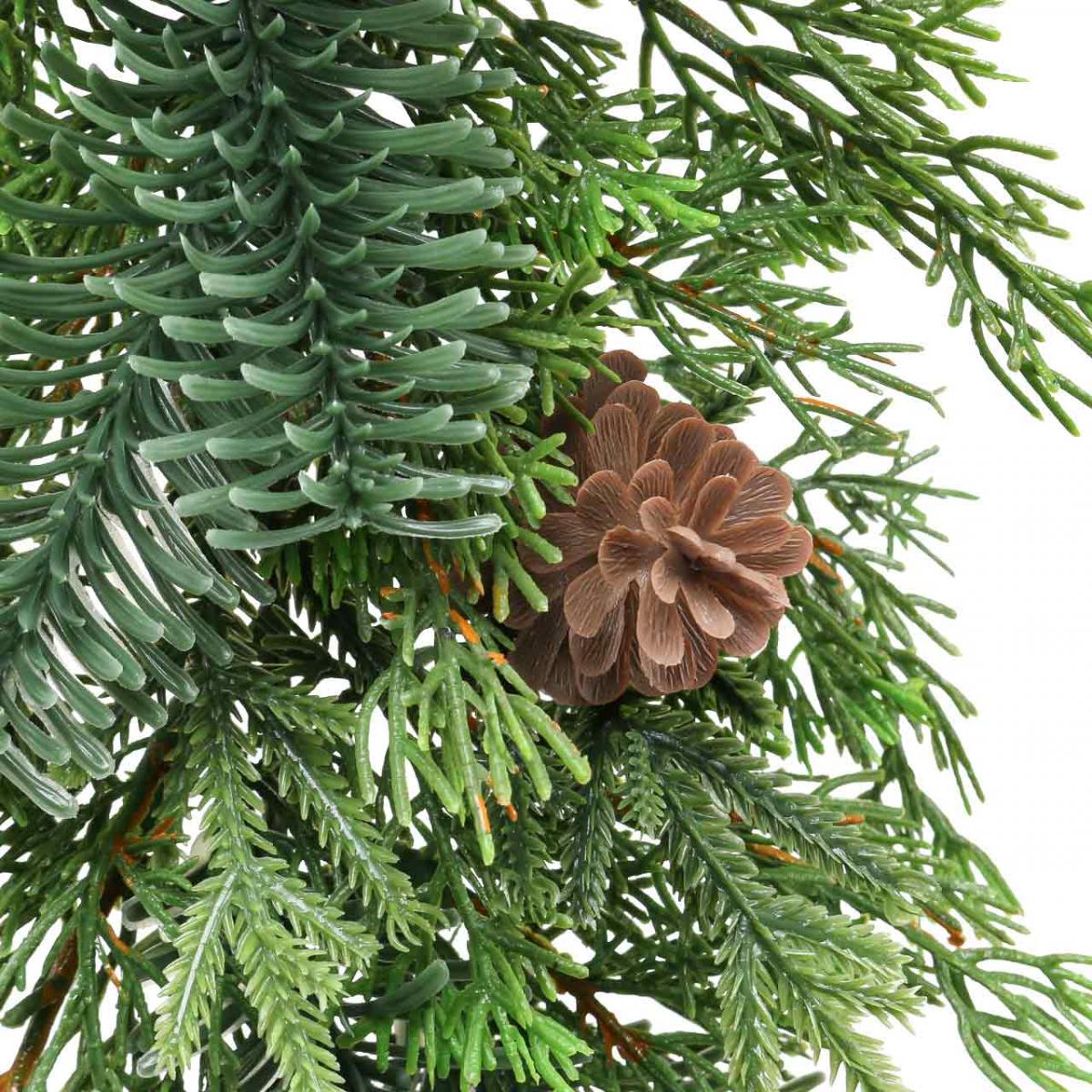 Floristik24.nl Kerstslinger deco slinger met kegels groen 182cm-05689