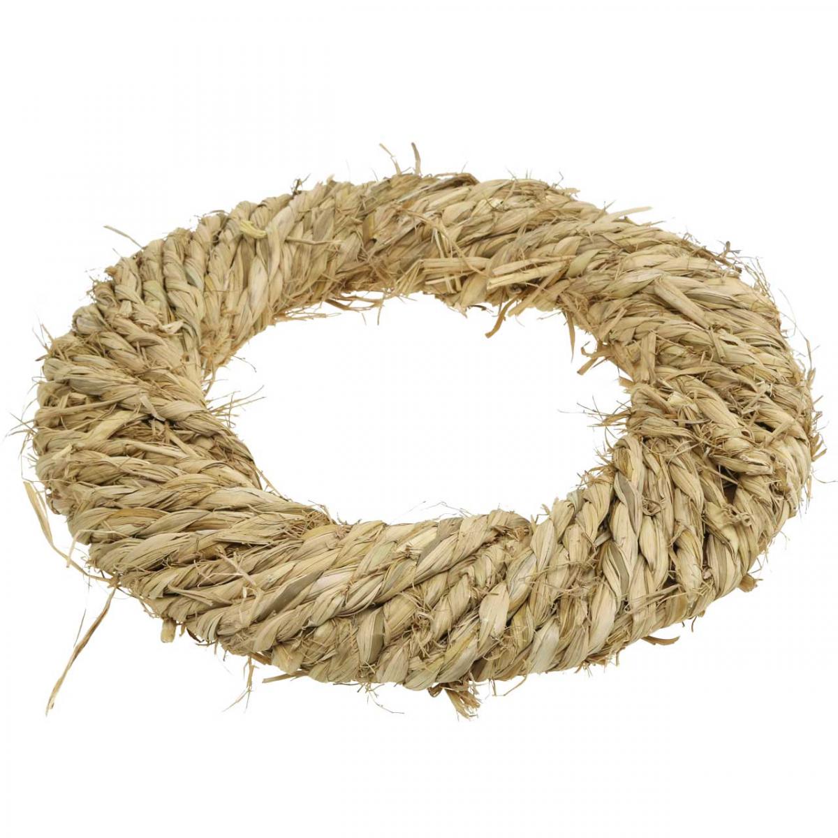 Floristik24.nl Strokrans gevlochten Ø30cm decoratieve krans natuurlijke ...