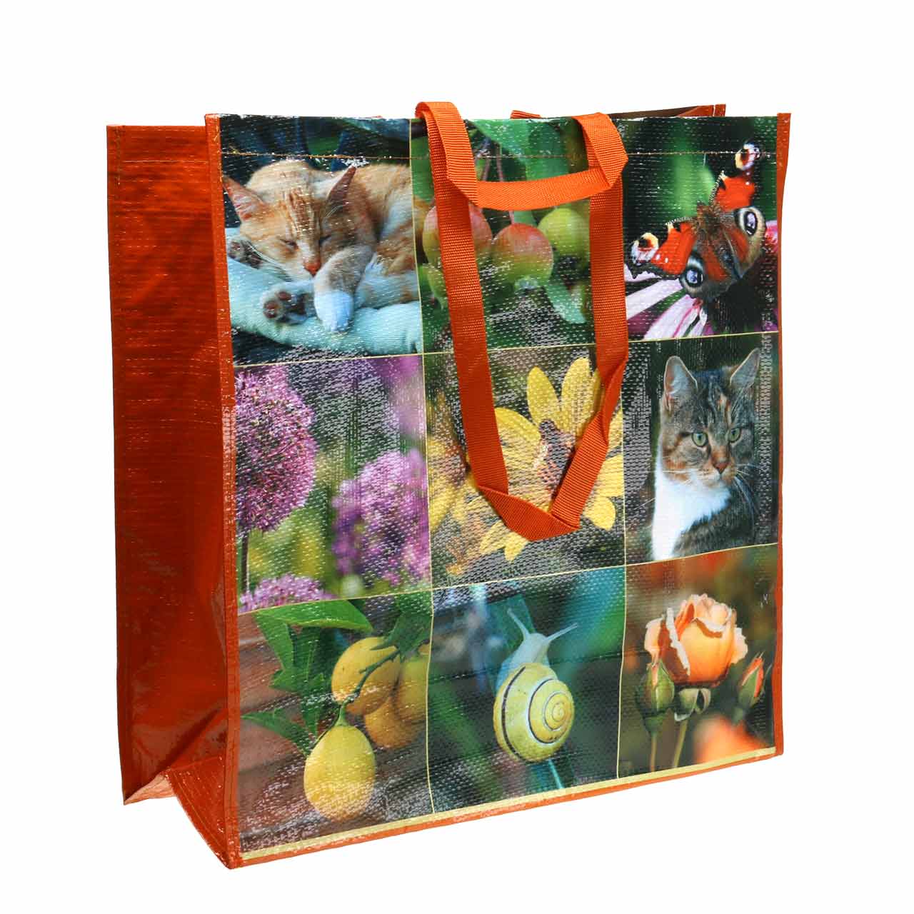 Floristik24.nl Boodschappentas met hengsels picknick plastic 45×20×44cm ...